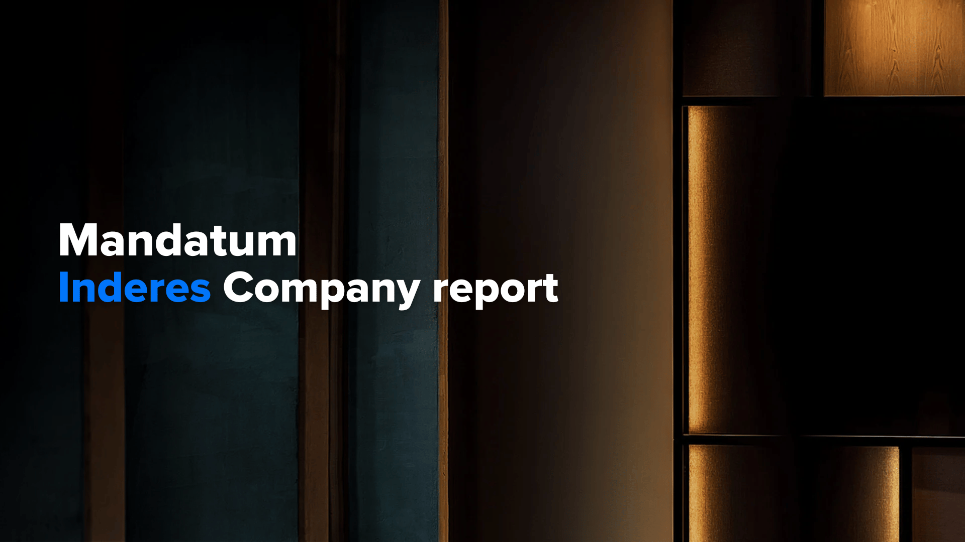 Mandatum: The balance sheet will be heavily reduced - Inderes