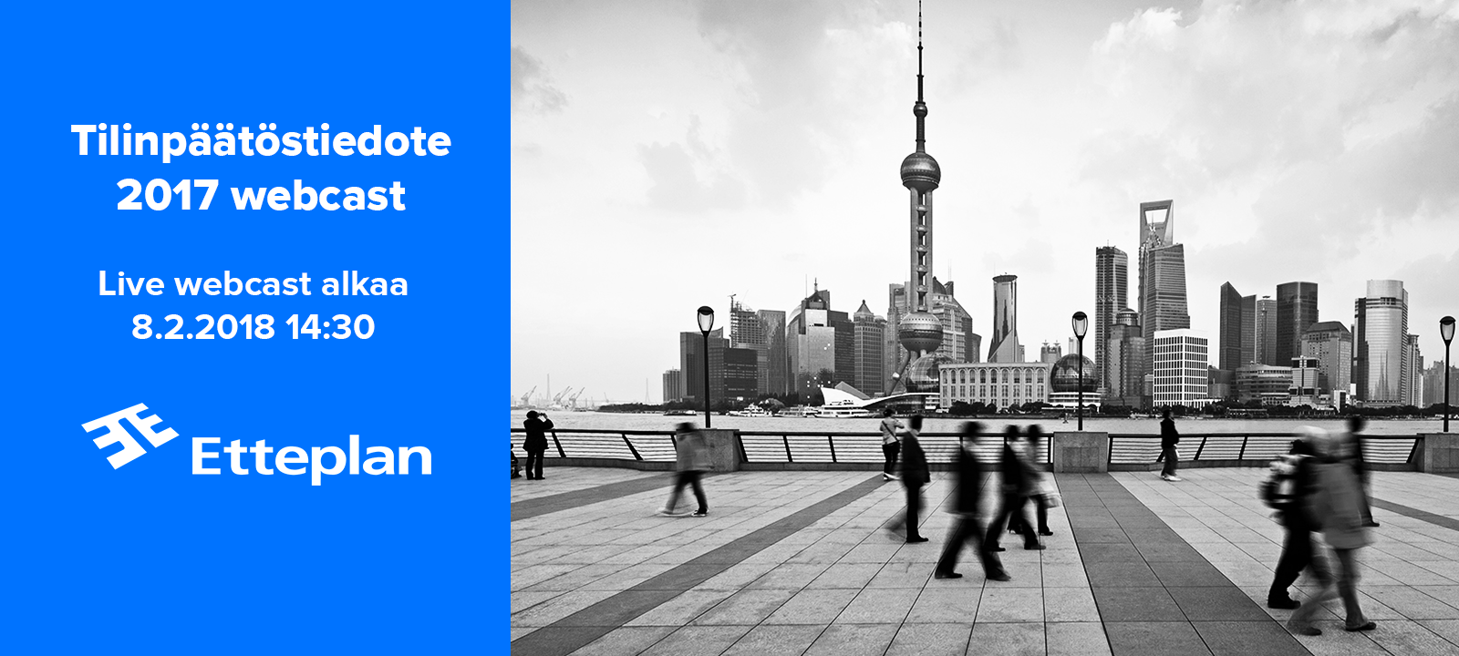 Etteplan tilinpäätöstiedote 2017 webcast - 8.2.2018 14:30 - Inderes