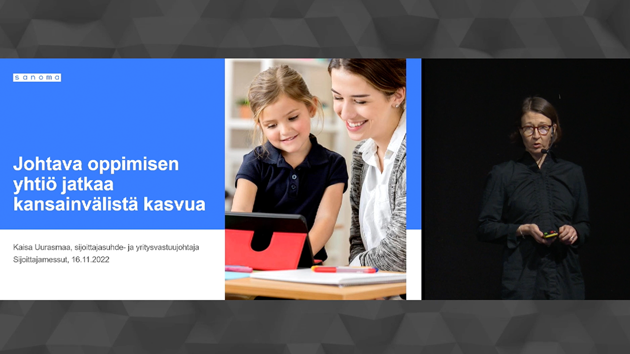 Sanoma sijoituskohteena | SijoittajaMessut 16.11.2022 - Inderes