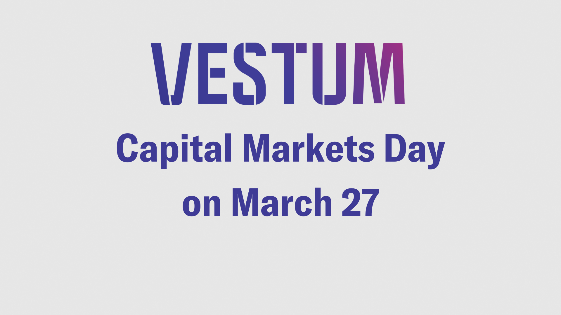 Vestum, Capital Markets Day, CMD, 2025 - Inderes