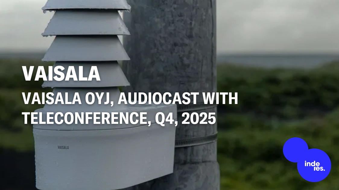 Vaisala Oyj, Audiocast, Q4'25 - Inderes