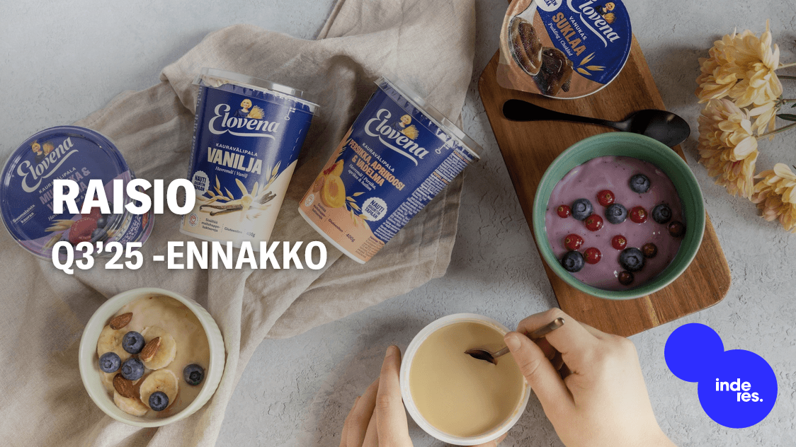 Raisio Q3’25 -ennakko: Kuluttajatuotteet vetävät tuloskasvua - Inderes