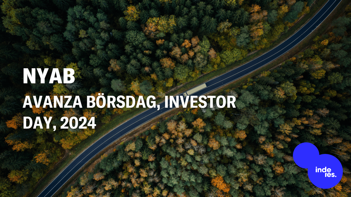 NYAB, Avanza Börsdag, Investor Day, 2024 - Inderes