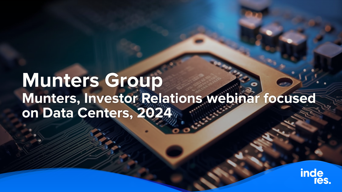 Munters, Investor Relations webinar focused on Data Centers, 2024 - Inderes